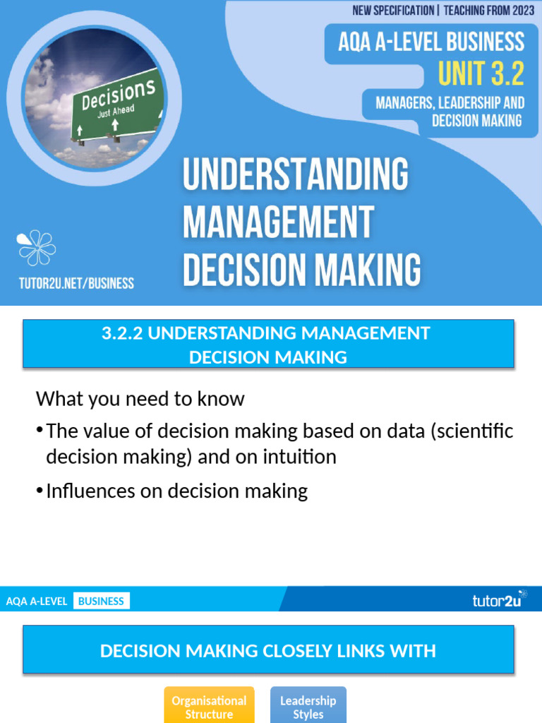 3.2.2 Understanding Management Decision Making | PDF | Risk | Decision ...