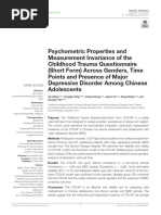 Childhood Trauma Questionnaire Scoring | PDF | Psychological Trauma ...