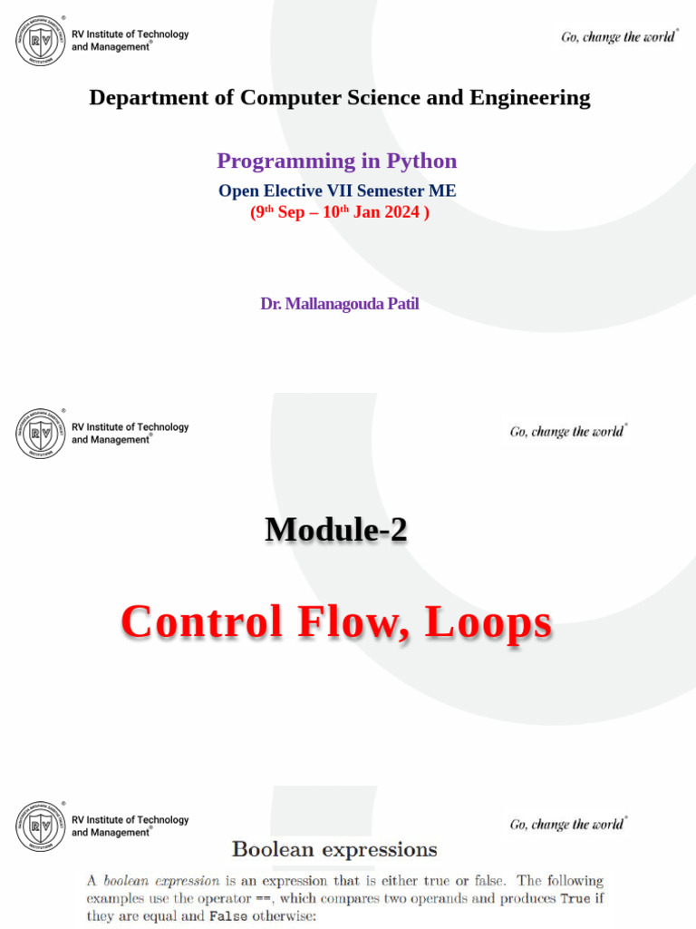 Python Control Flow and Loops Guide | PDF