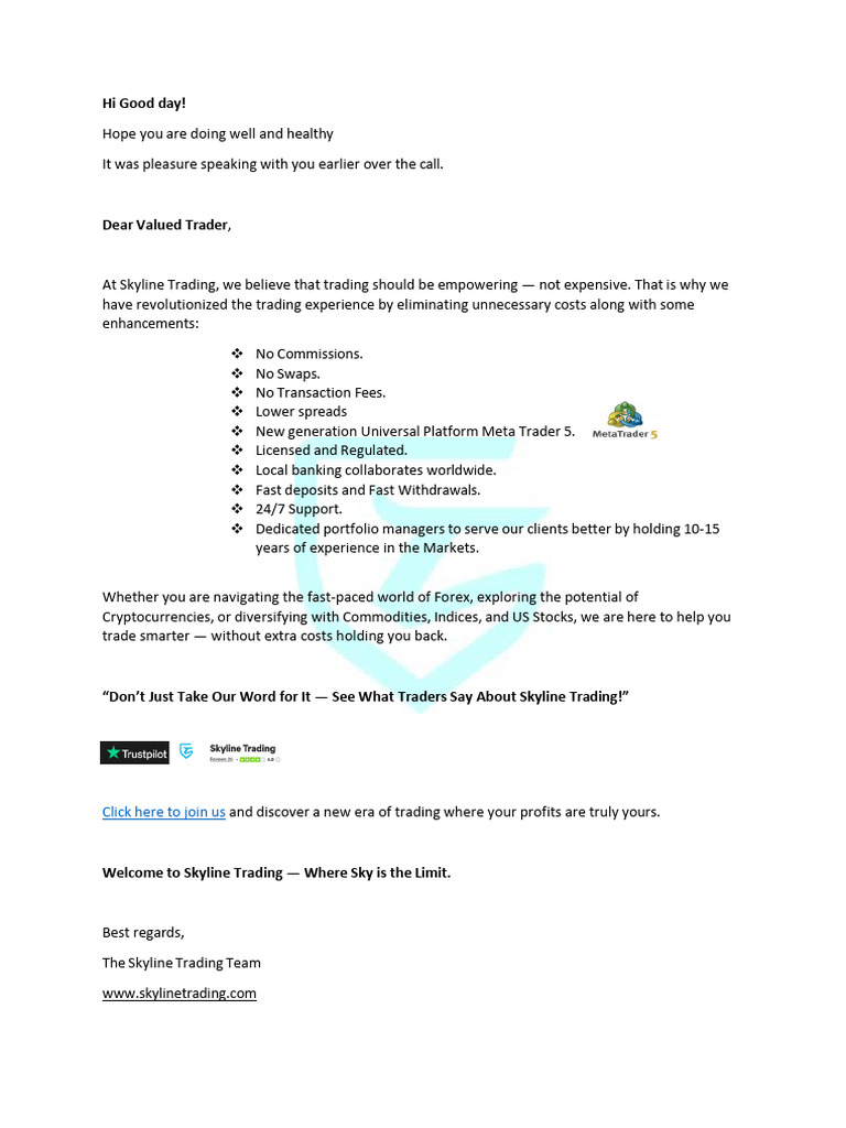 Introduction - Skyline Profile | PDF