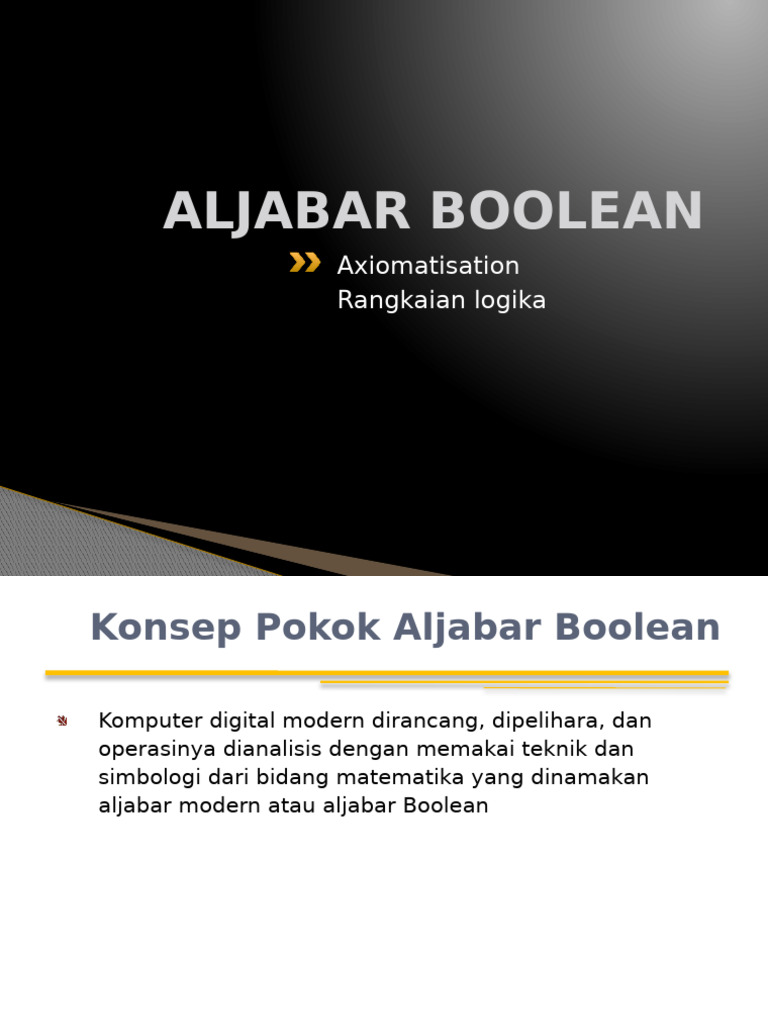 Pengenalan Aljabar Boolean dan Logika | PDF