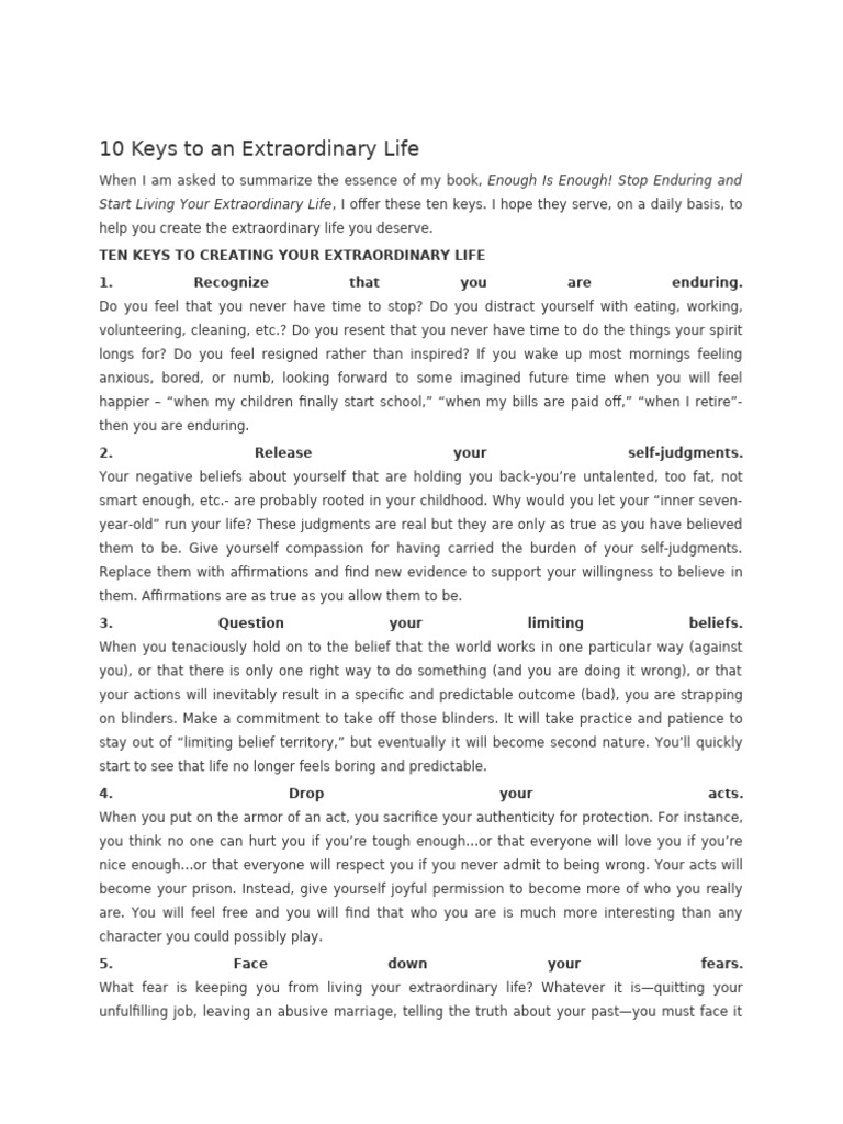 19 Keys Enough Is Enough | PDF | Anger | Truth