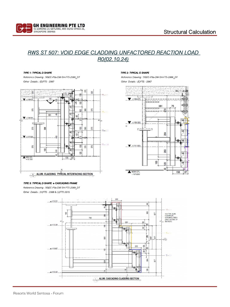 RWS - ST 507 - Unfactored Reaction Load 01 | PDF