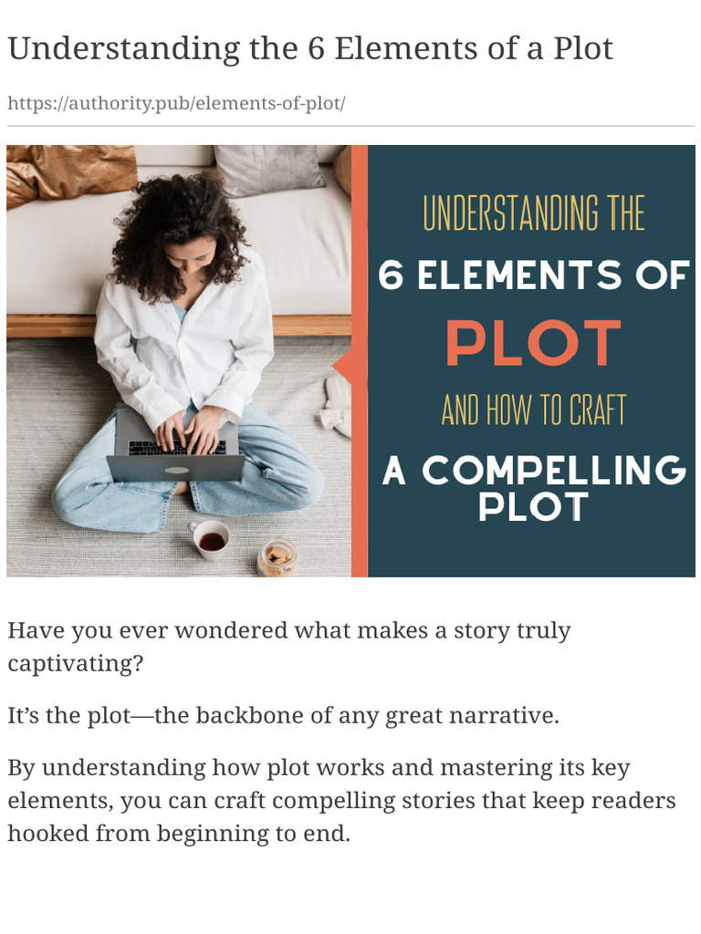 Understanding The 6 Elements of A Plot | PDF | Plot (Narrative) | Narrative