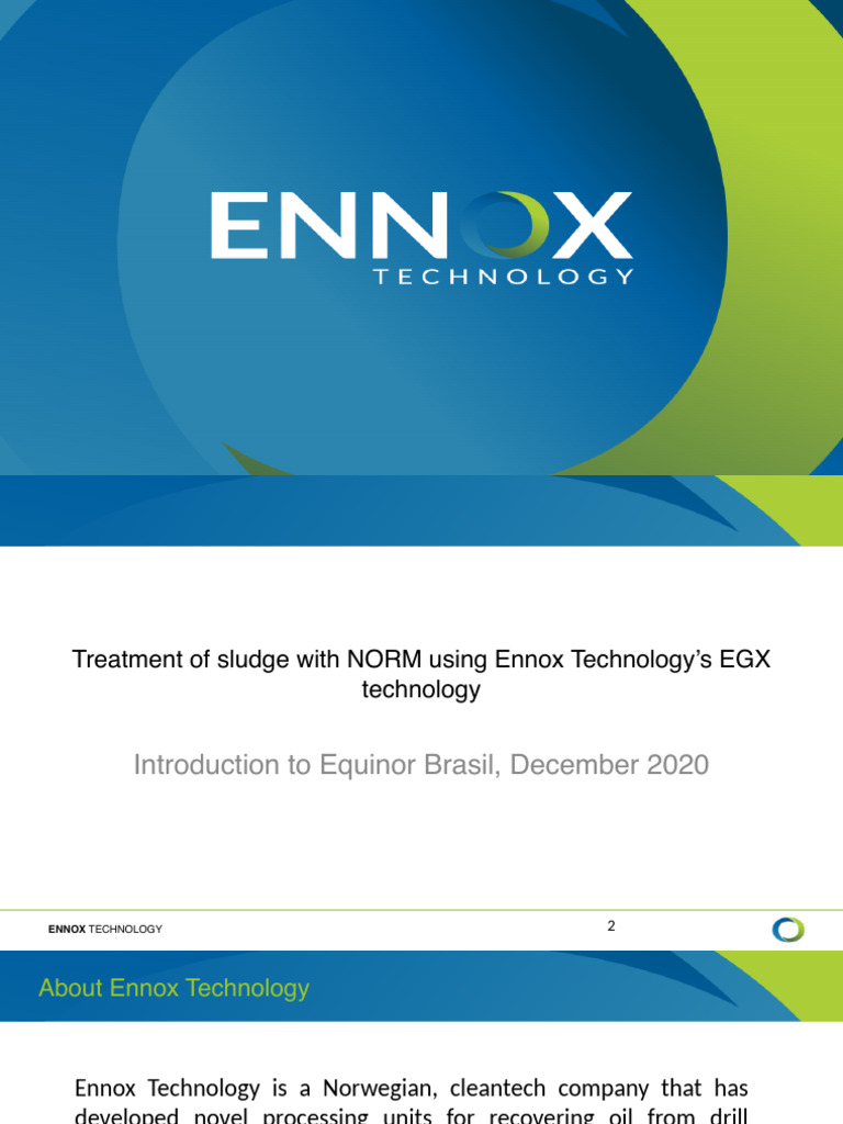 Ennox Technology NORM Treatment Presentation - December 2020 | PDF ...