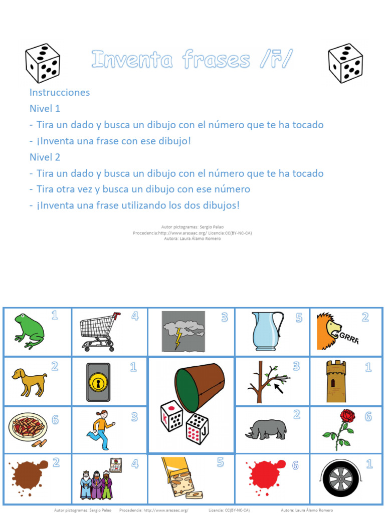 Jugamos Inventar Frases Con RR | PDF