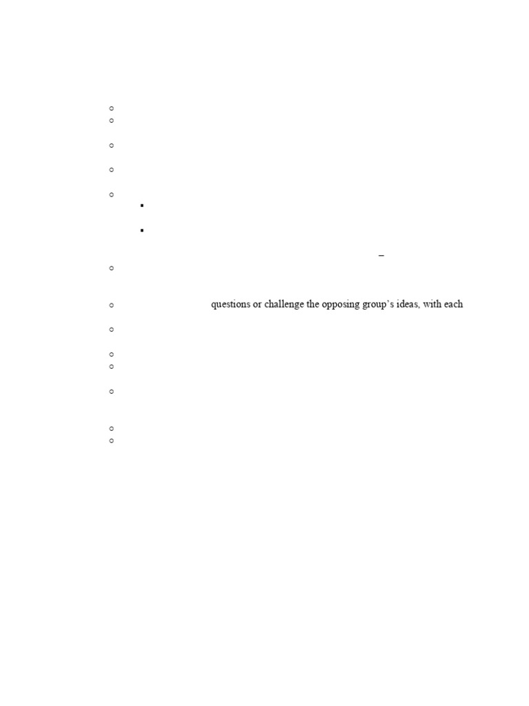 Debate Structure and Time Allocation | PDF