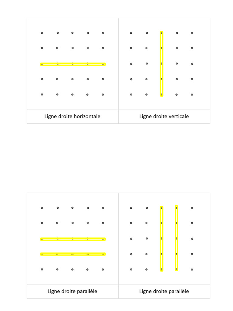 Types de lignes et formes géométriques | PDF