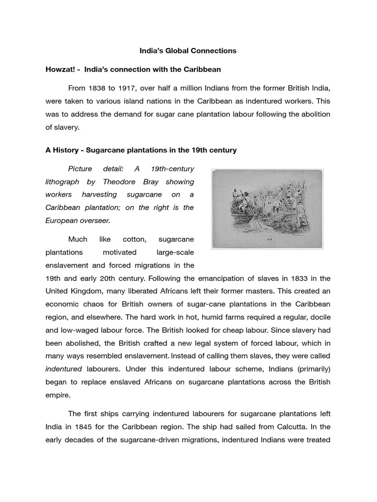 SR On India-Caribbean Connections | PDF