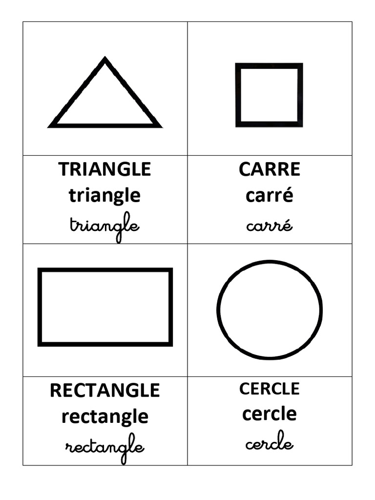 Imagier formes | PDF