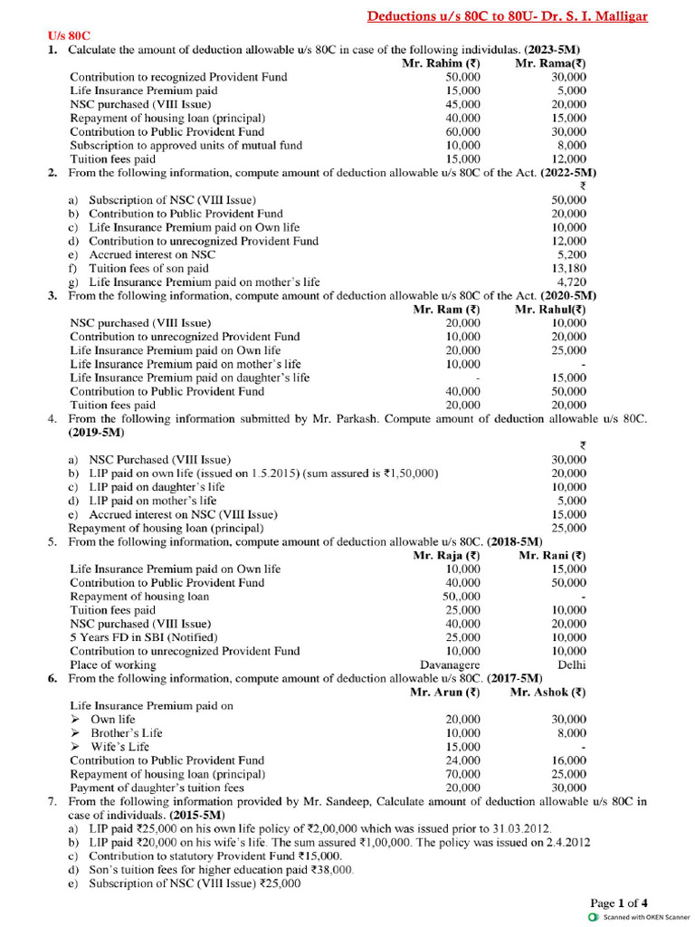 Problems Deductions | PDF