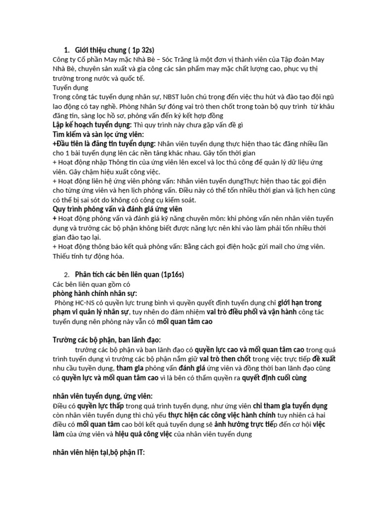 Scipt thuyết trình ptnvkd | PDF