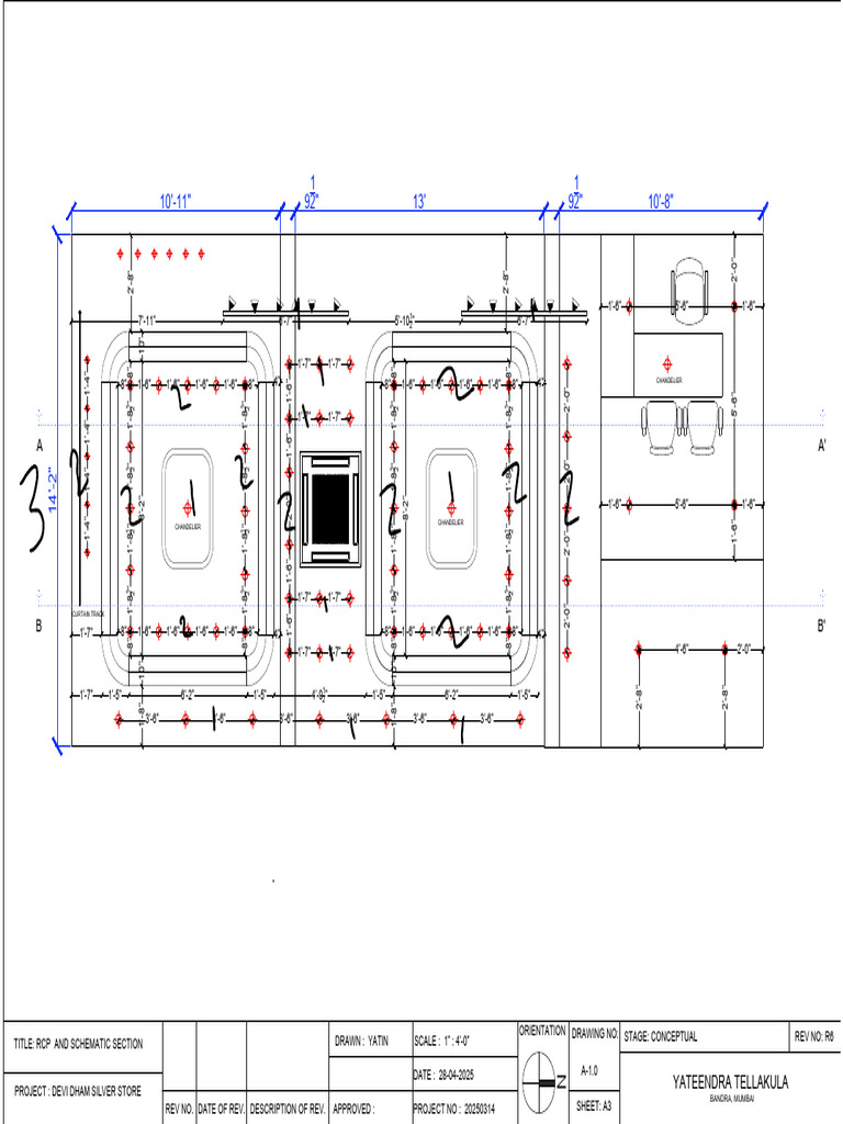 RCP and Schematic Section for Chandelier | PDF