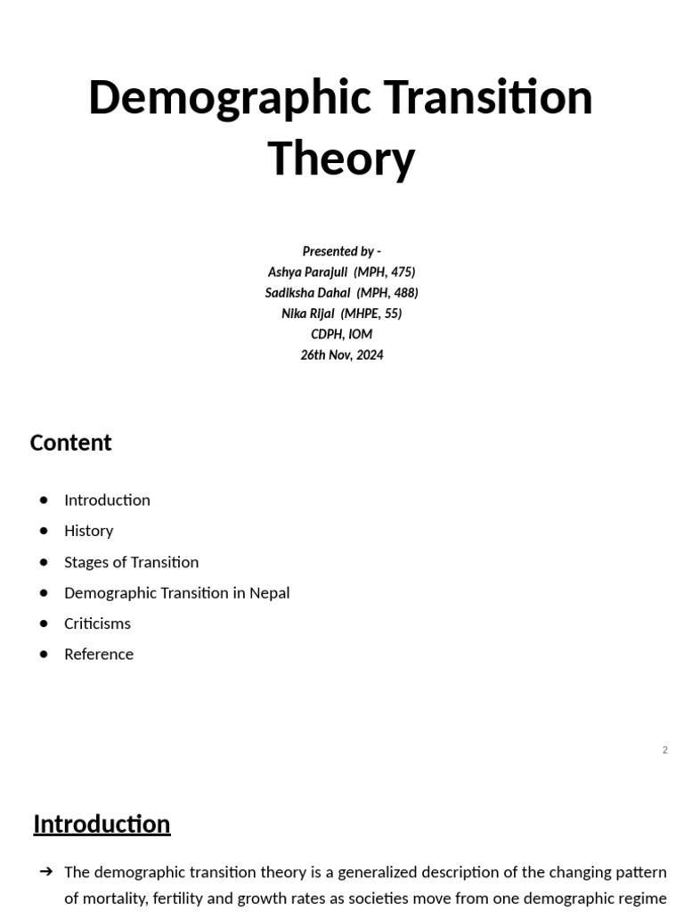 Demographic Transition Theory (1) | PDF | Birth Rate | Mortality Rate