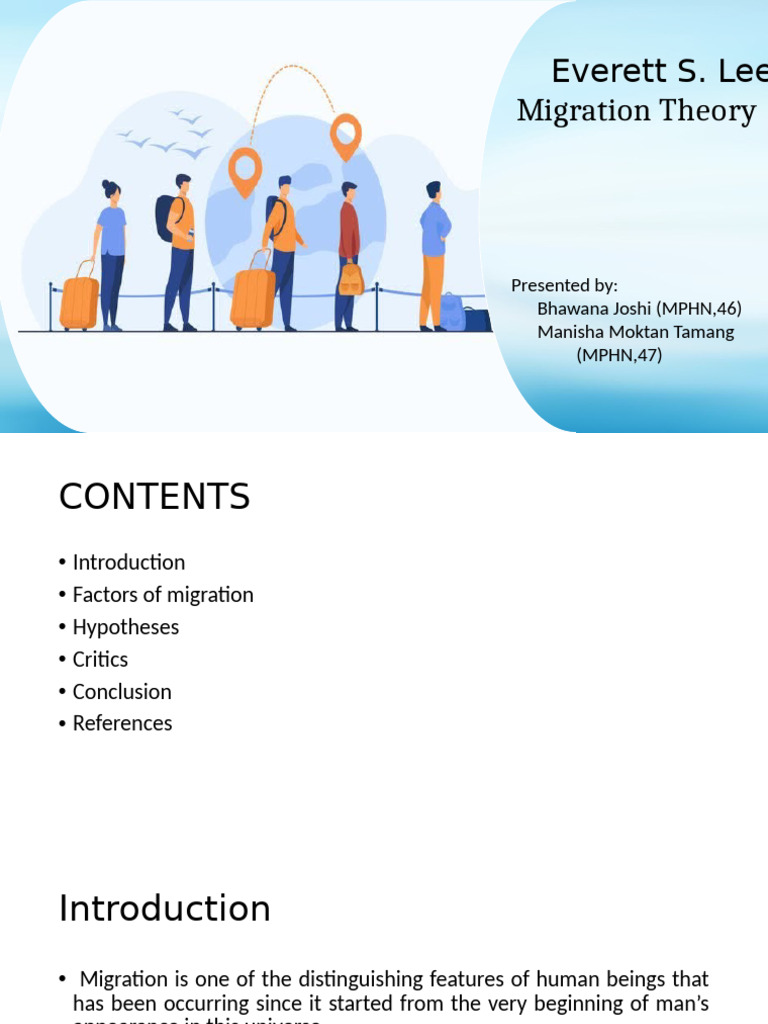 Migration Theory Everrer | PDF | Human Migration | Immigration