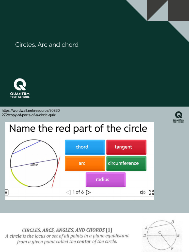 Understanding Circles: Inscribed vs. Circumscribed | PDF