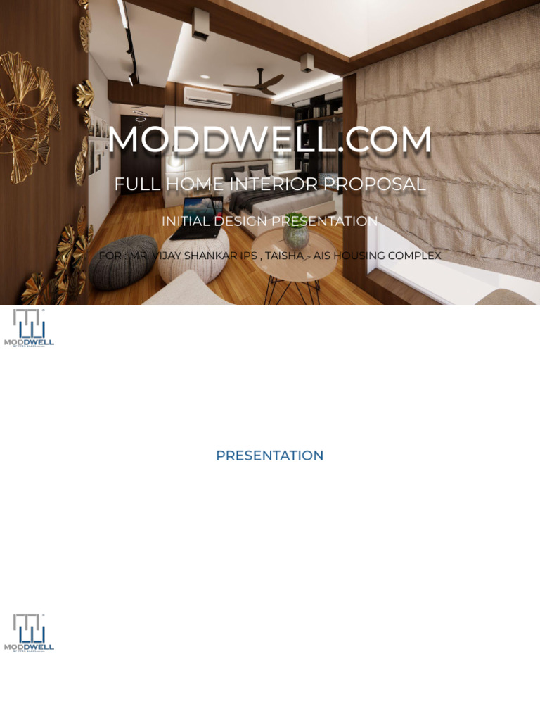 MR Vijay IPS Residence - Taisha - Interior Design - Full Home | PDF