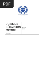 Guide du Mémoire Master KEDGE 2024/2025 | PDF | Plagiat | Mémoire