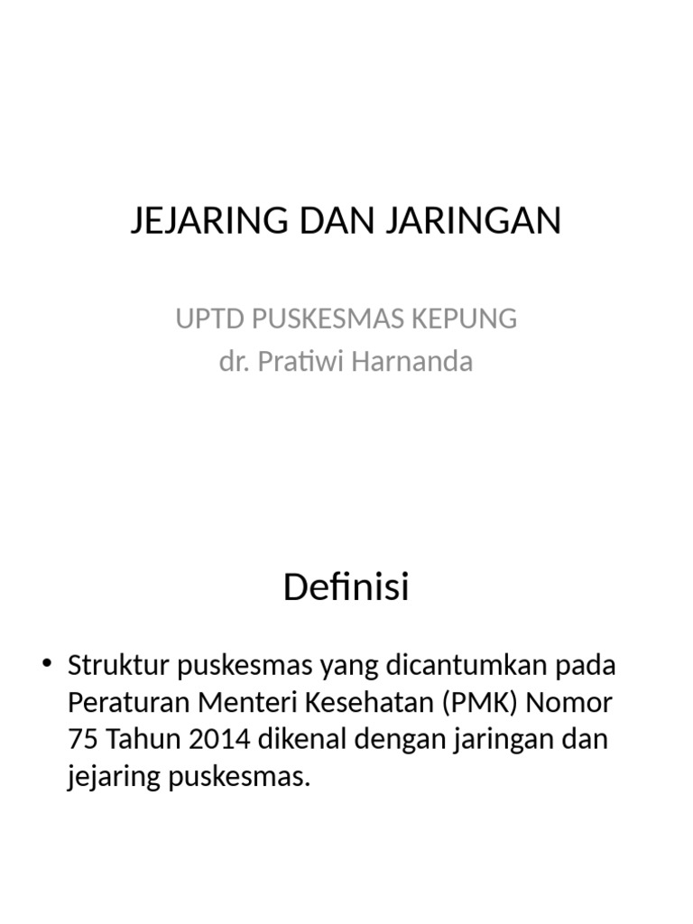 Jejaring Dan Jaringan | PDF