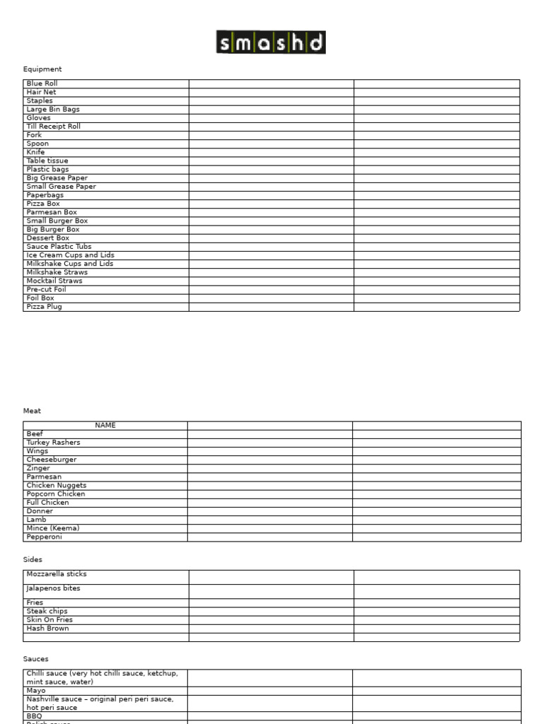 Smashd Inventory | PDF