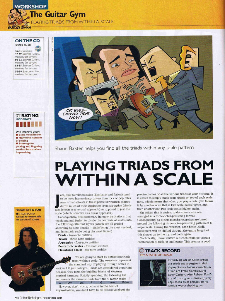 Part 32 - Playing Triads From Within A Scale | PDF
