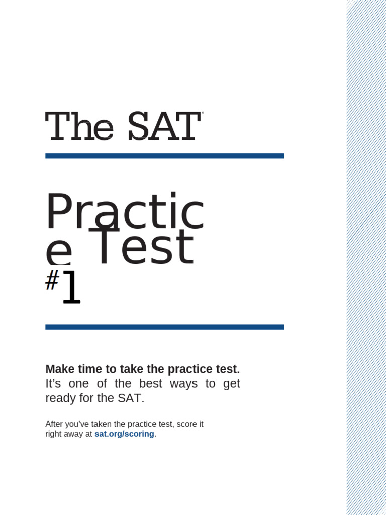 SAT Practice Test 1 | PDF | Gift