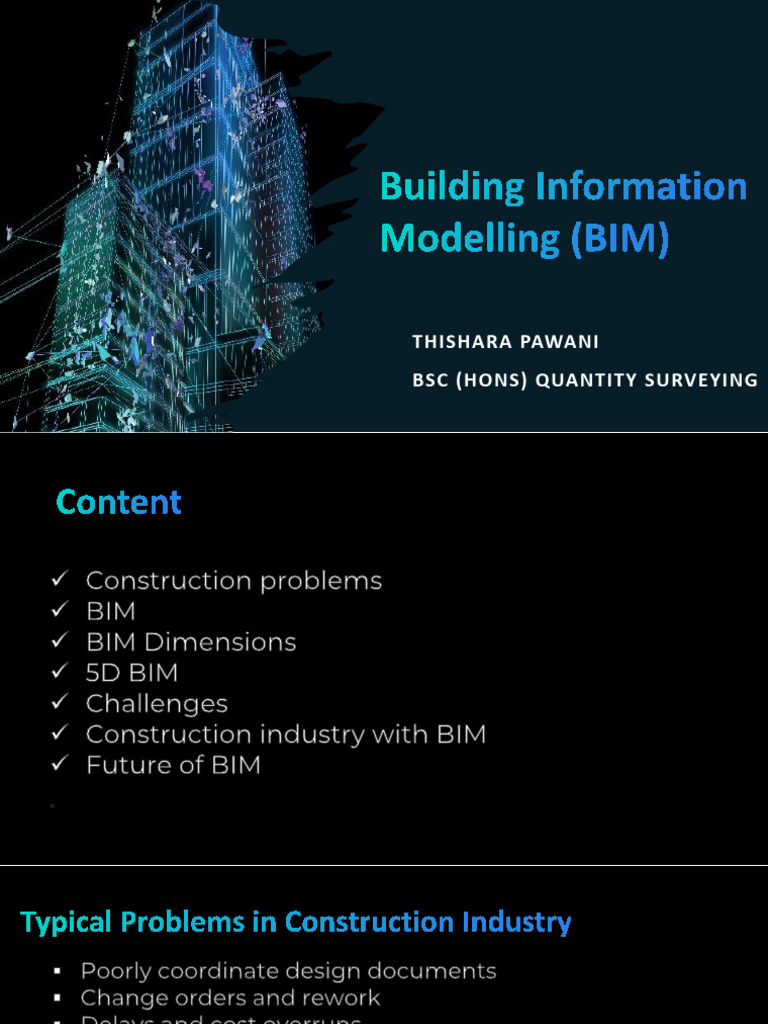 Week 11 - Building Information Modelling | PDF | Building Information Modeling | Computing