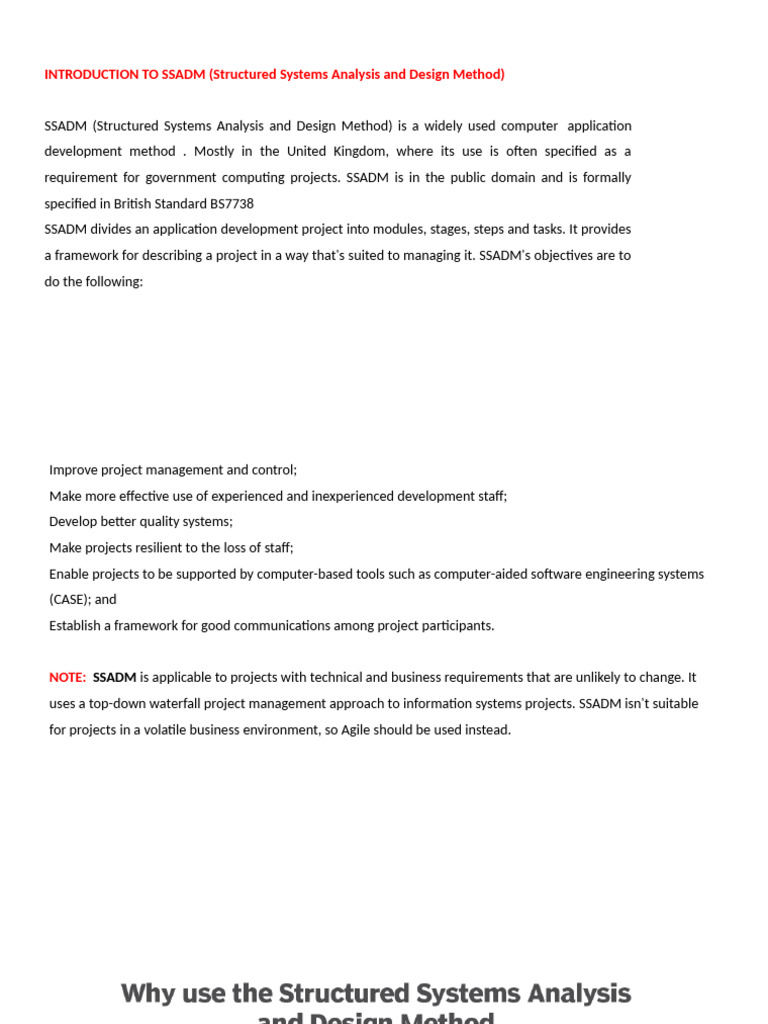 SSADM Overview: Structured Systems Analysis | PDF | Data Model ...