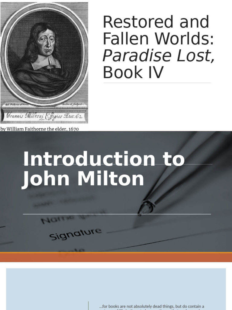 Restored and Fallen Worlds Book IV | PDF | Paradise Lost | Hell