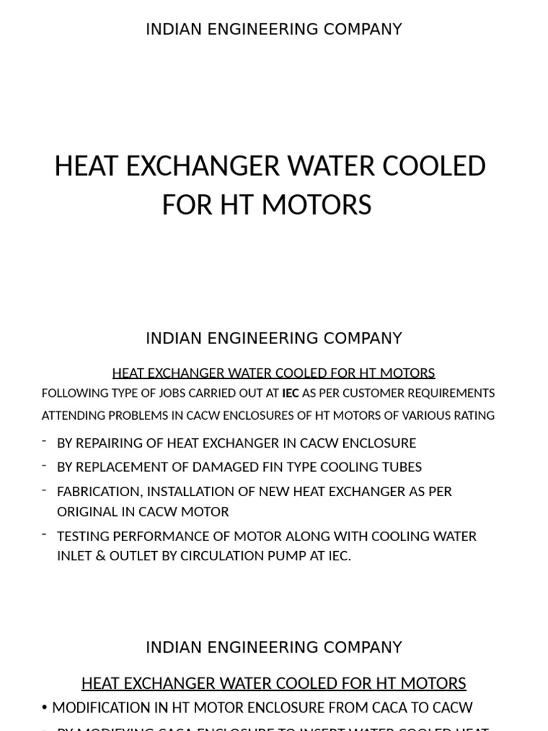 Heat exchanger ppt | PDF