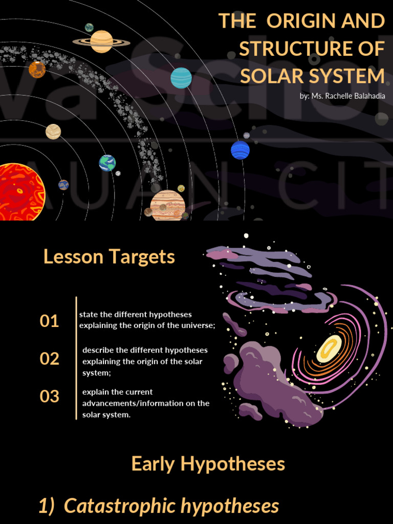 L1 - The Origin and Structure of Solar System | PDF | Solar System ...