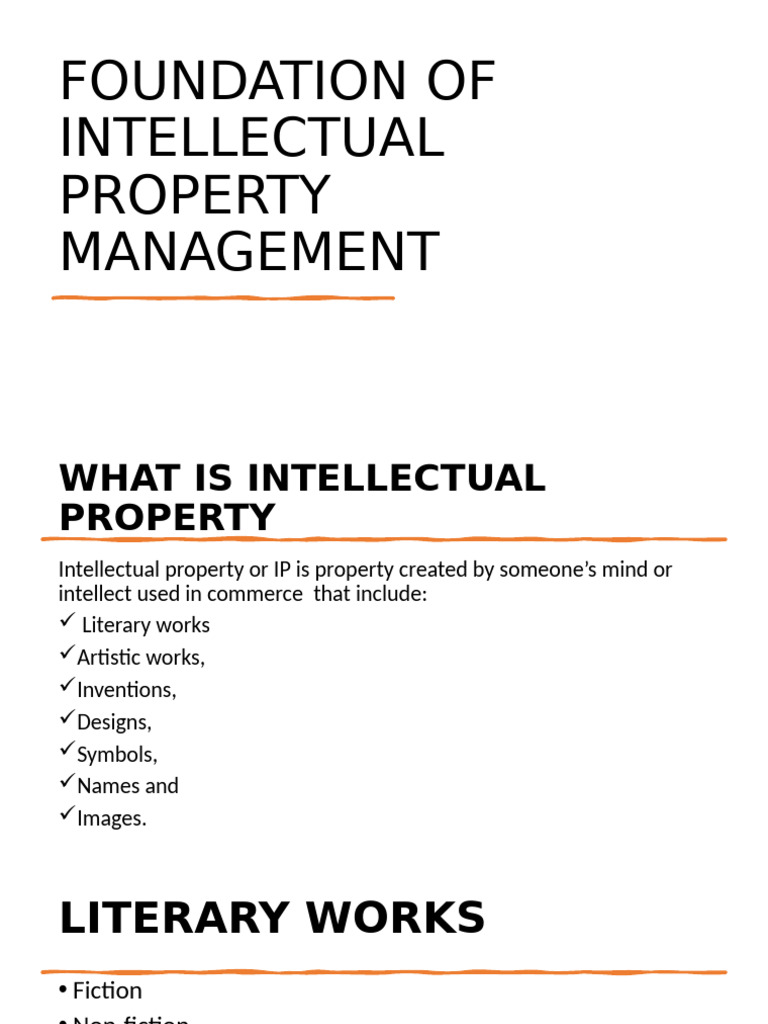 IP - 1 - Introduction To Foundations of Interllectual Property | PDF ...