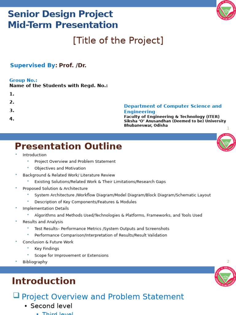 (Template) SDP Mid-Term Presentation | PDF