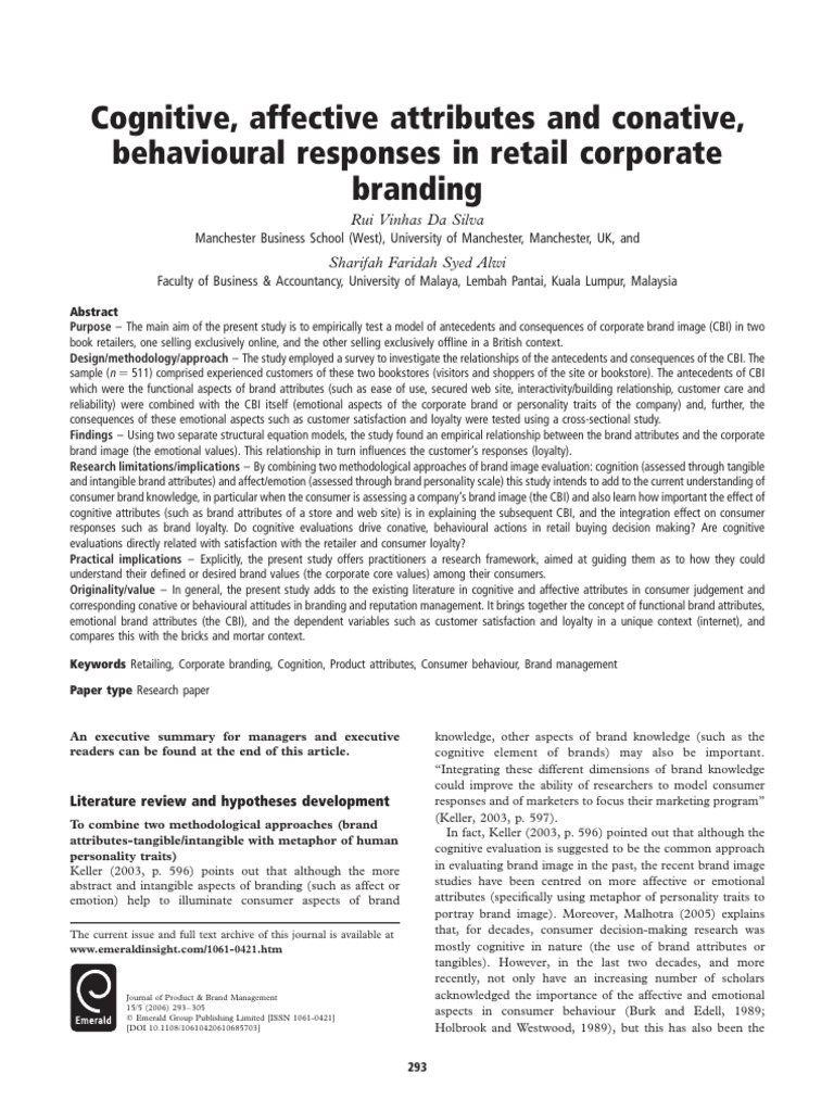 Cognitive_affective_attributes_and_conat | PDF | Brand | Attitude ...
