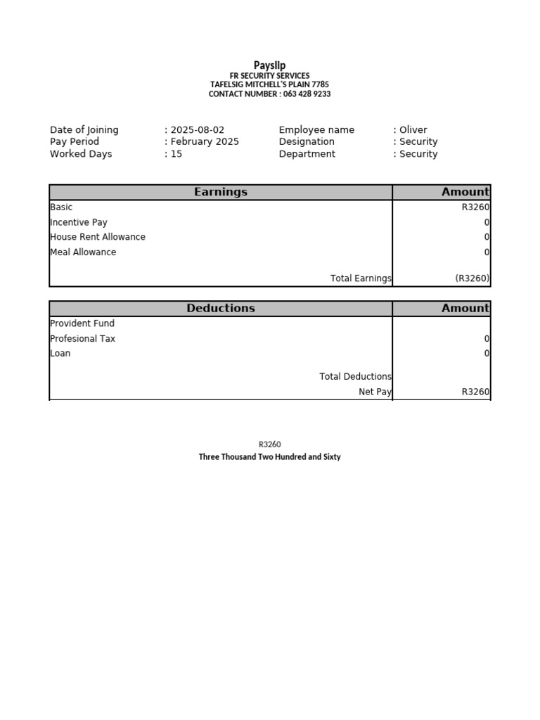FR Payslips | PDF