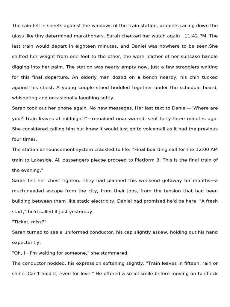 Alone at the Train Station | PDF