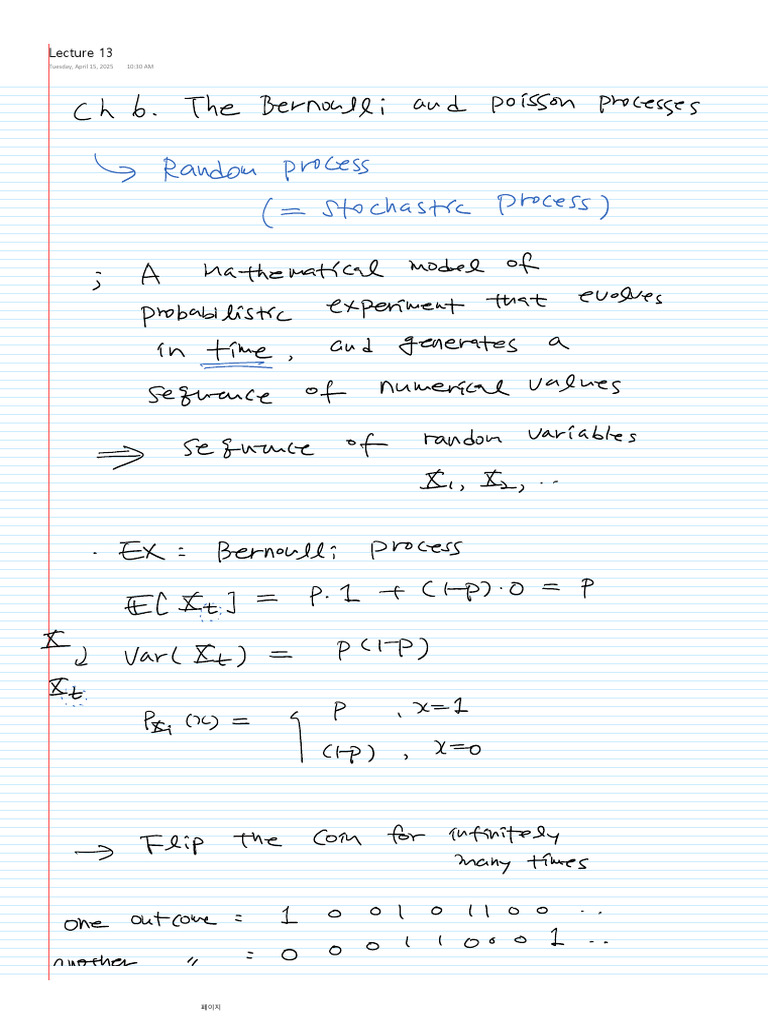 Lecture 13 (Random - Processes) | PDF