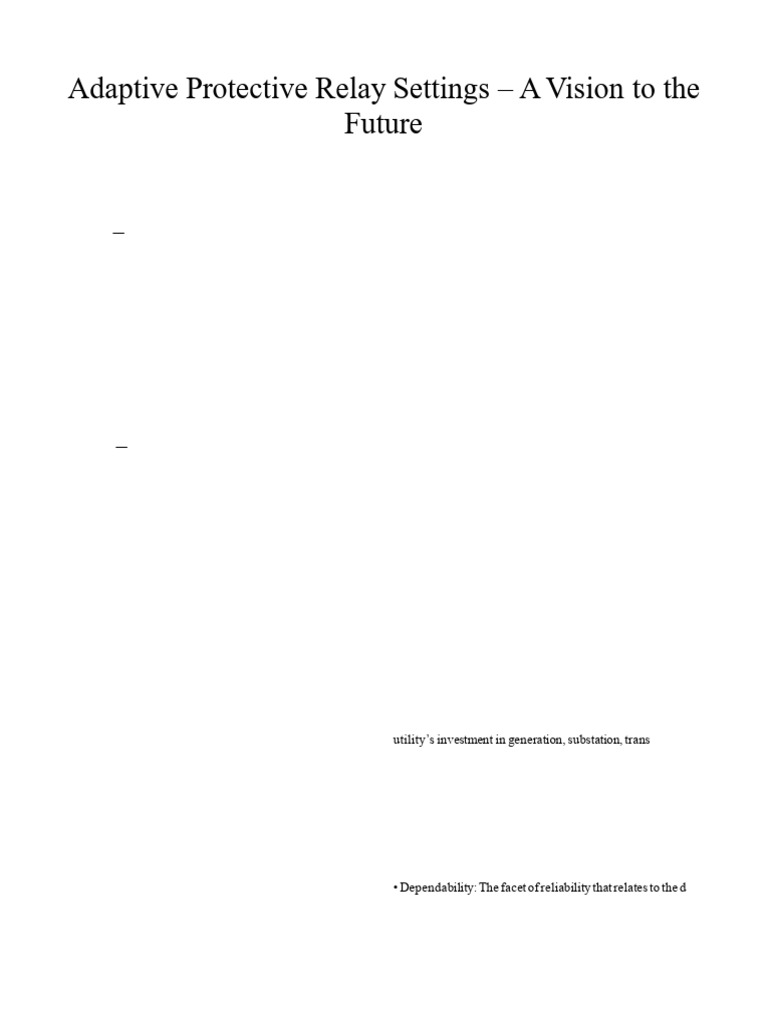 Document Adaptive Protection | PDF | Relay | Conceptual Model