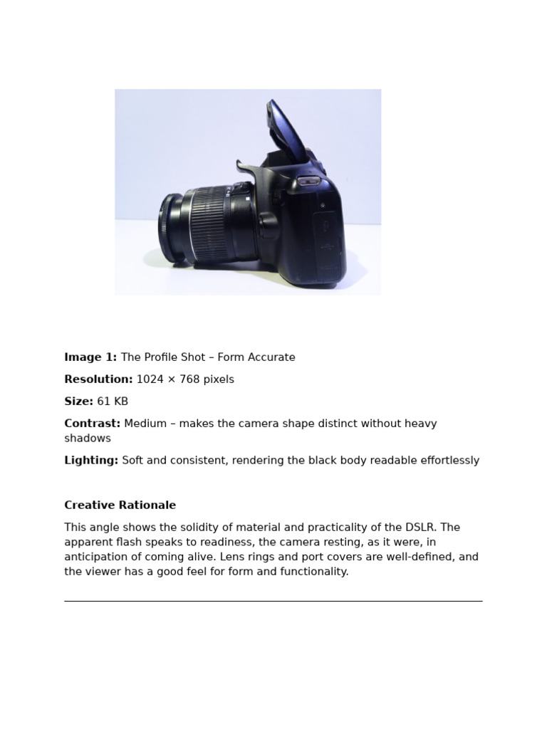 Creative Rationale Three Images | PDF