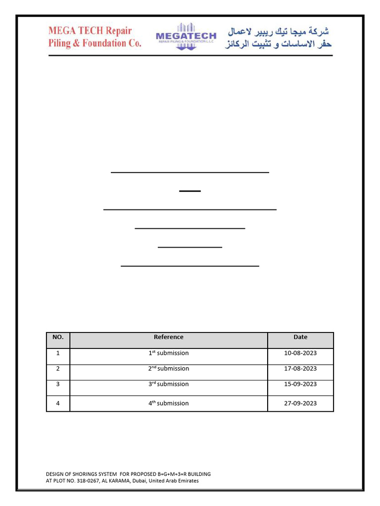 Shoring Design Calculation | PDF | Deep Foundation | Mechanics
