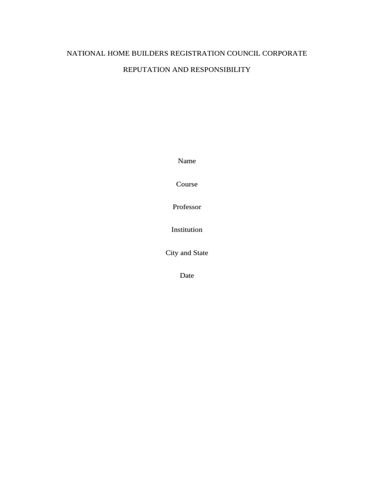 2275824_RR_NHBRC_REFINED PAPER | PDF | Reputation | Corporate Social ...