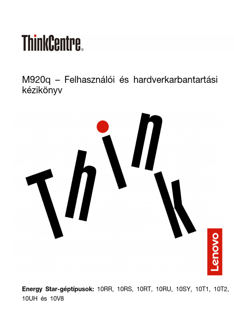Lenovo M920q Manual | PDF