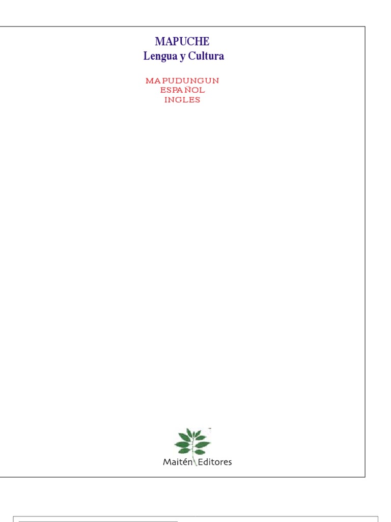 Diccionario Mapuche | PDF