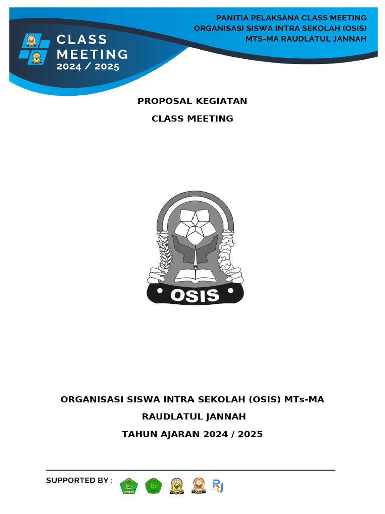 Proposal Classmeet 2024 | PDF