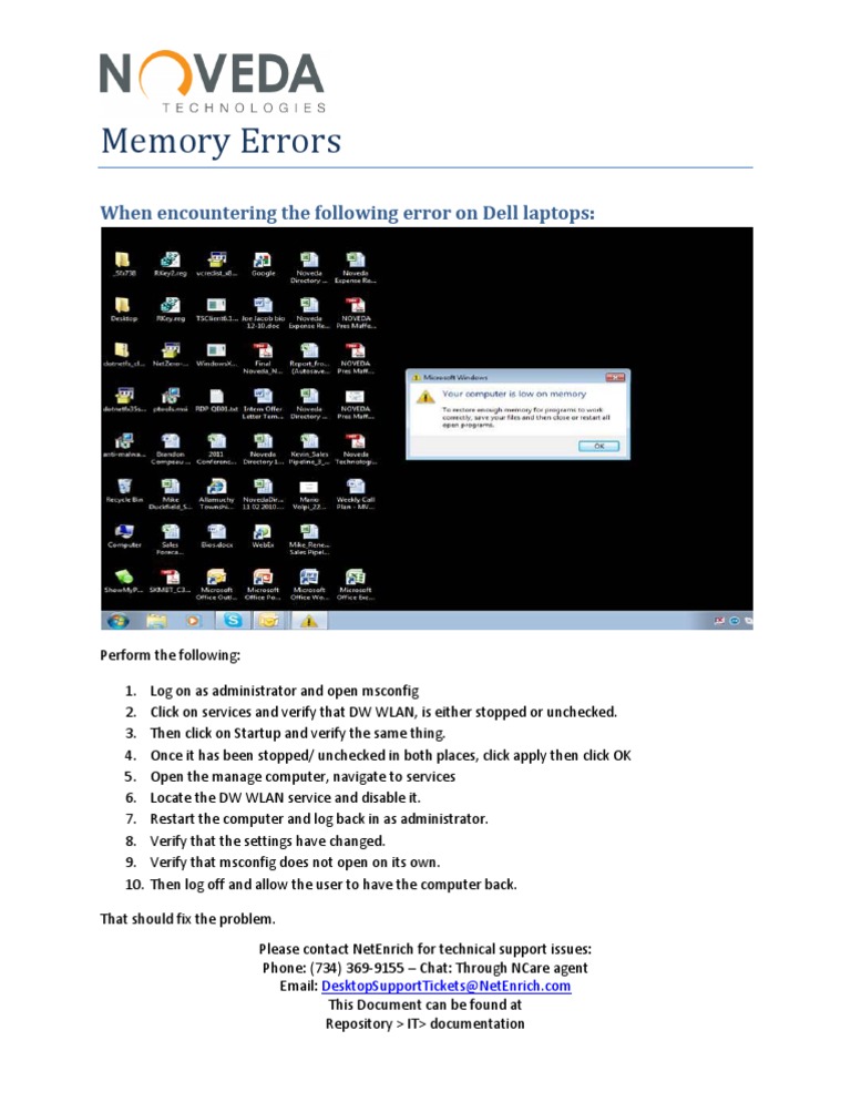 Memory Error | PDF
