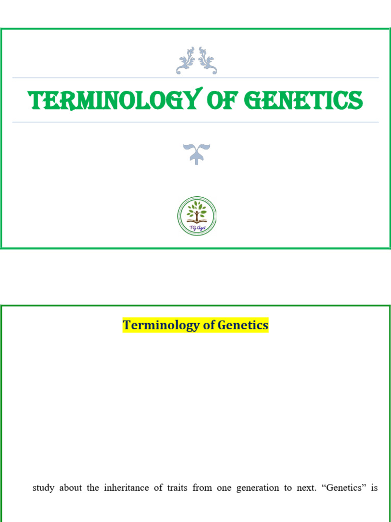 genetics_terminology_202505152124_34719 | PDF | Dominance (Genetics ...