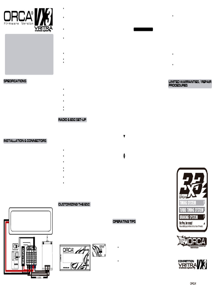 Orca Vritra VX3 V4.2 User Manual | PDF | Electrical Engineering ...