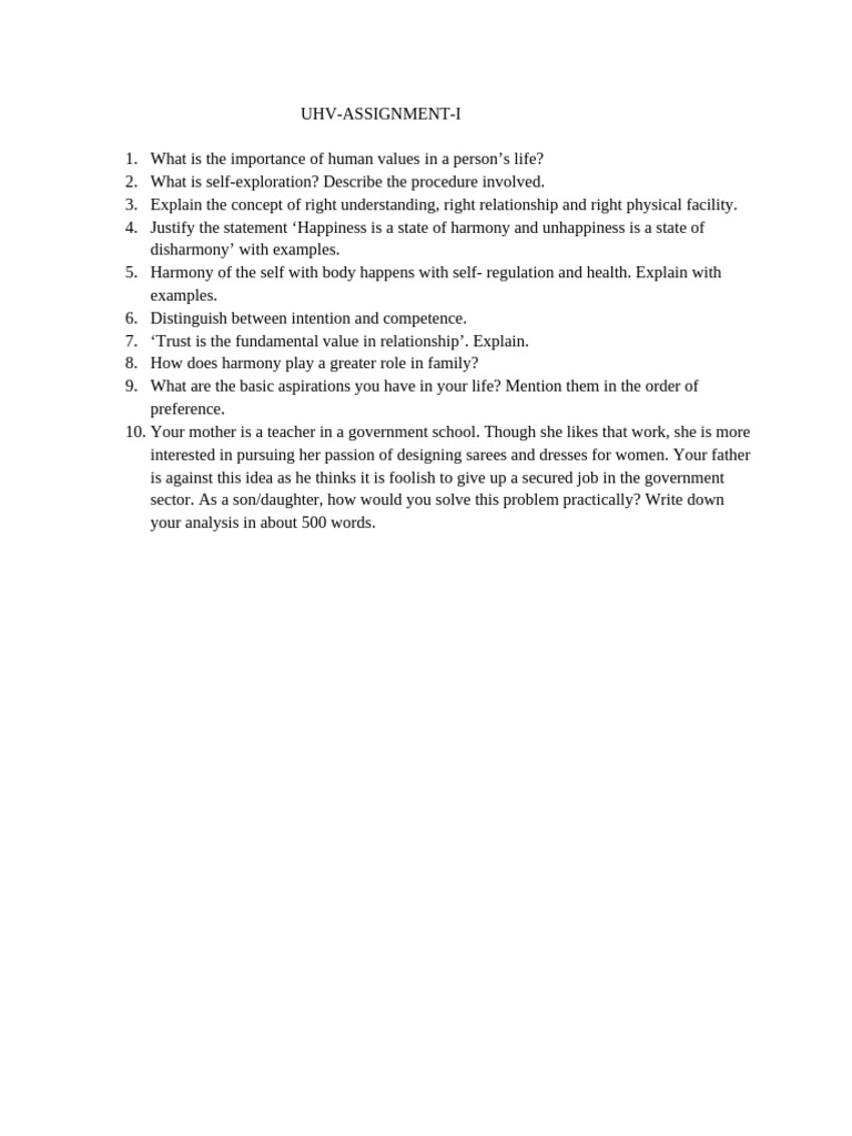 Assignment I - Uhv | PDF