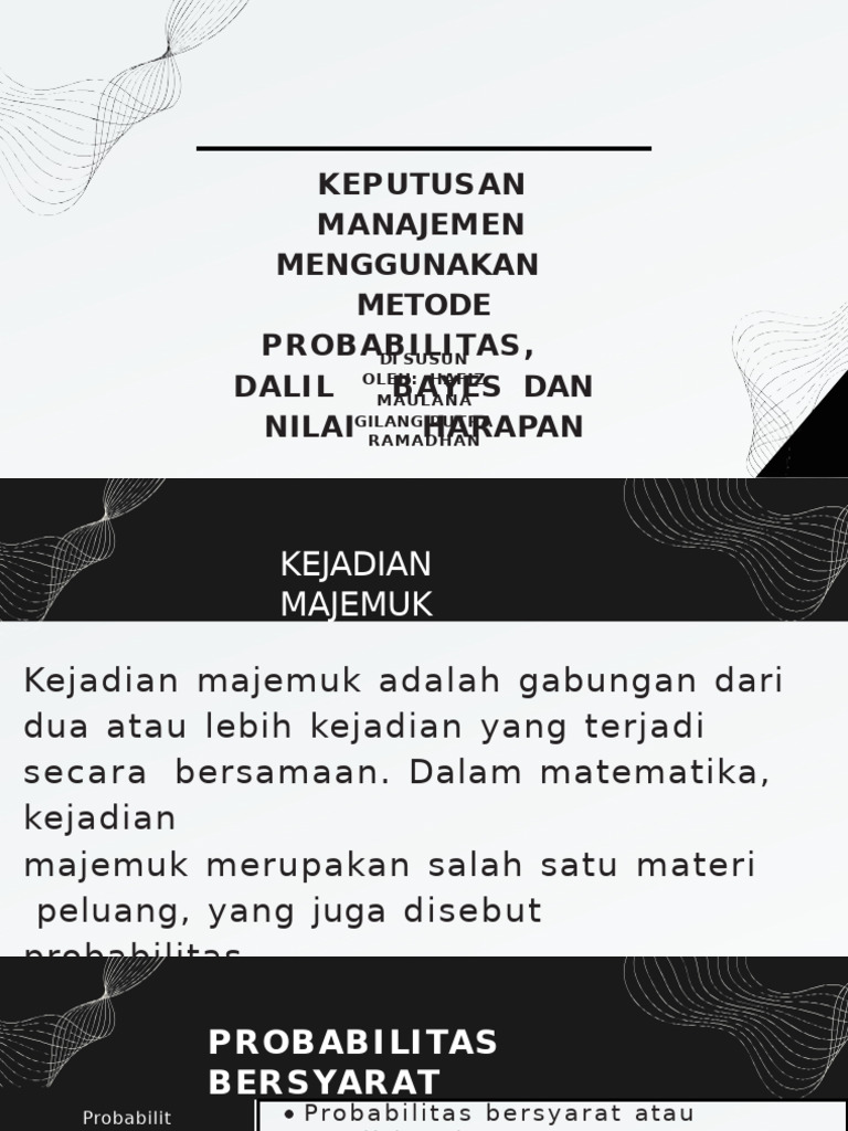 Metode Probabilitas dalam Manajemen Keputusan | PDF