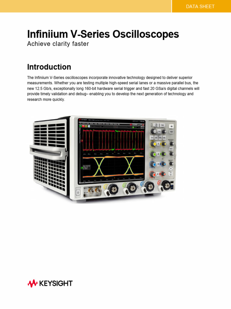 Infiniium V-Series Oscilloscopes | PDF | Amplitude | Usb